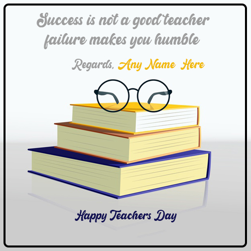 Teacher Day 2020 Greeting Card In English With Name Teacher Day 2020 Greeting Card In English With Name