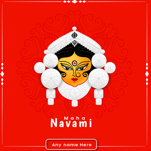 Write Name On Maha Navami Images In Advance