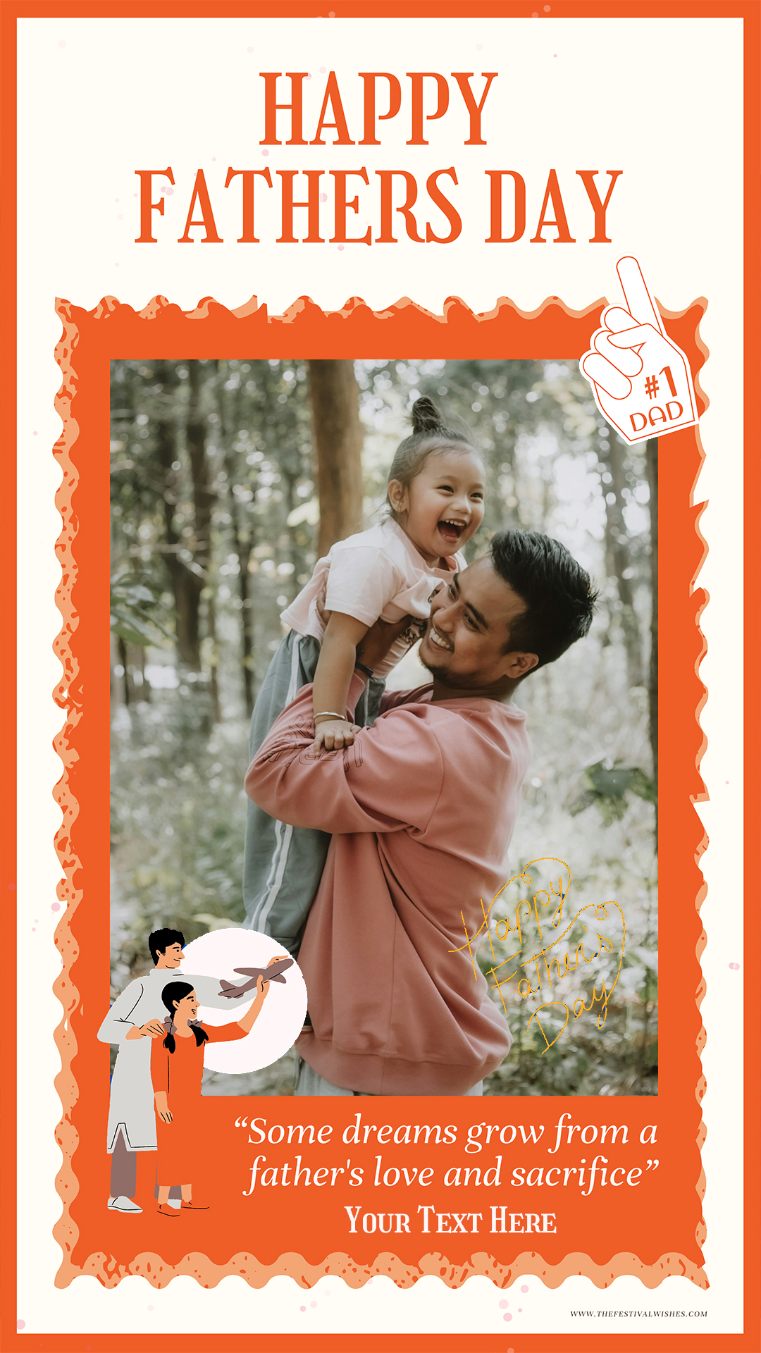 happy fathers day wishes with name