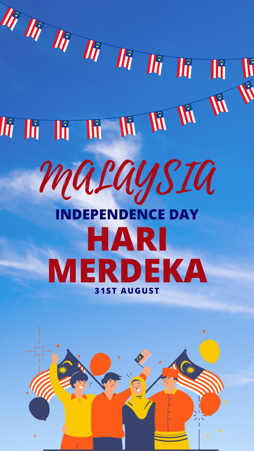 Hari Merdeka Malaysia Independence Day Wishes With Name
